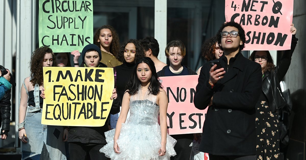 Extinction Rebellion Protested at New York Fashion Week With a ...