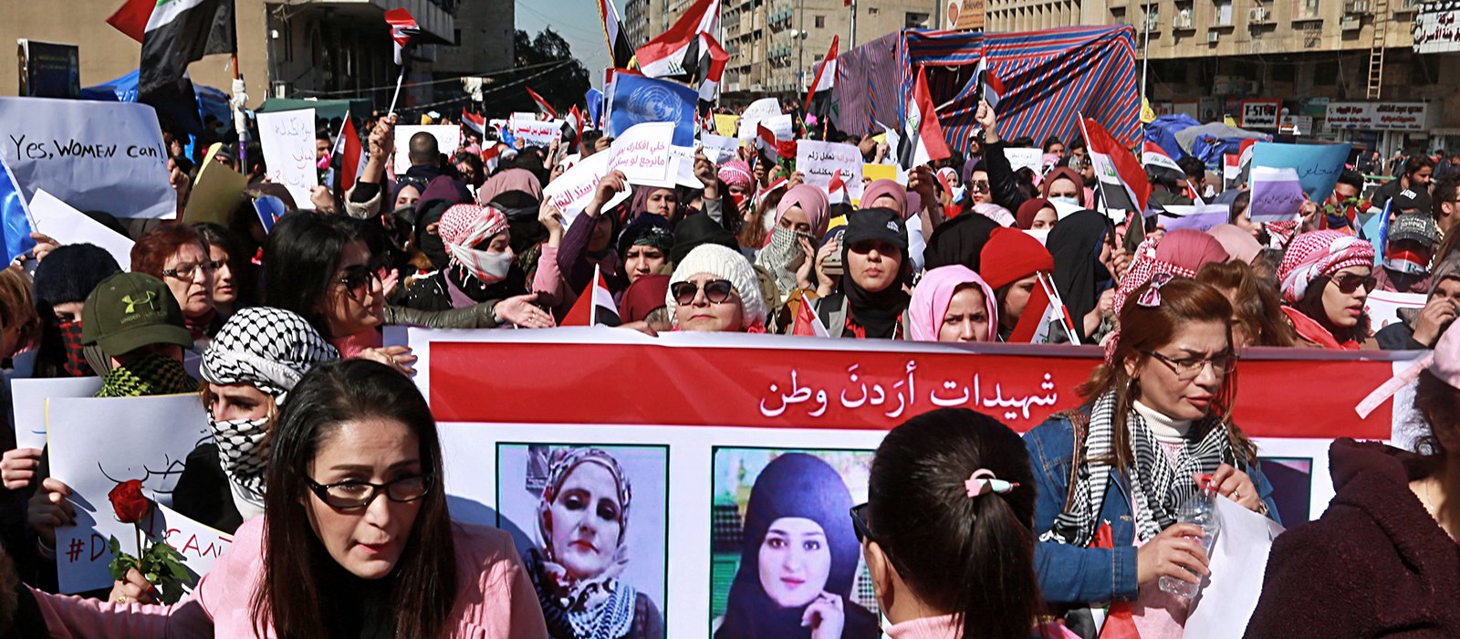 Hundreds of Iraqi Women Rallied for the Right to Protest With Men