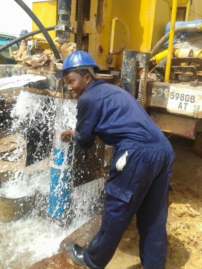 Woman drill rig manager defies norms to bring water