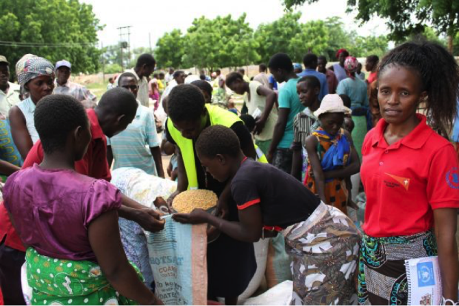 A behind the scenes look inside emergency food distribution