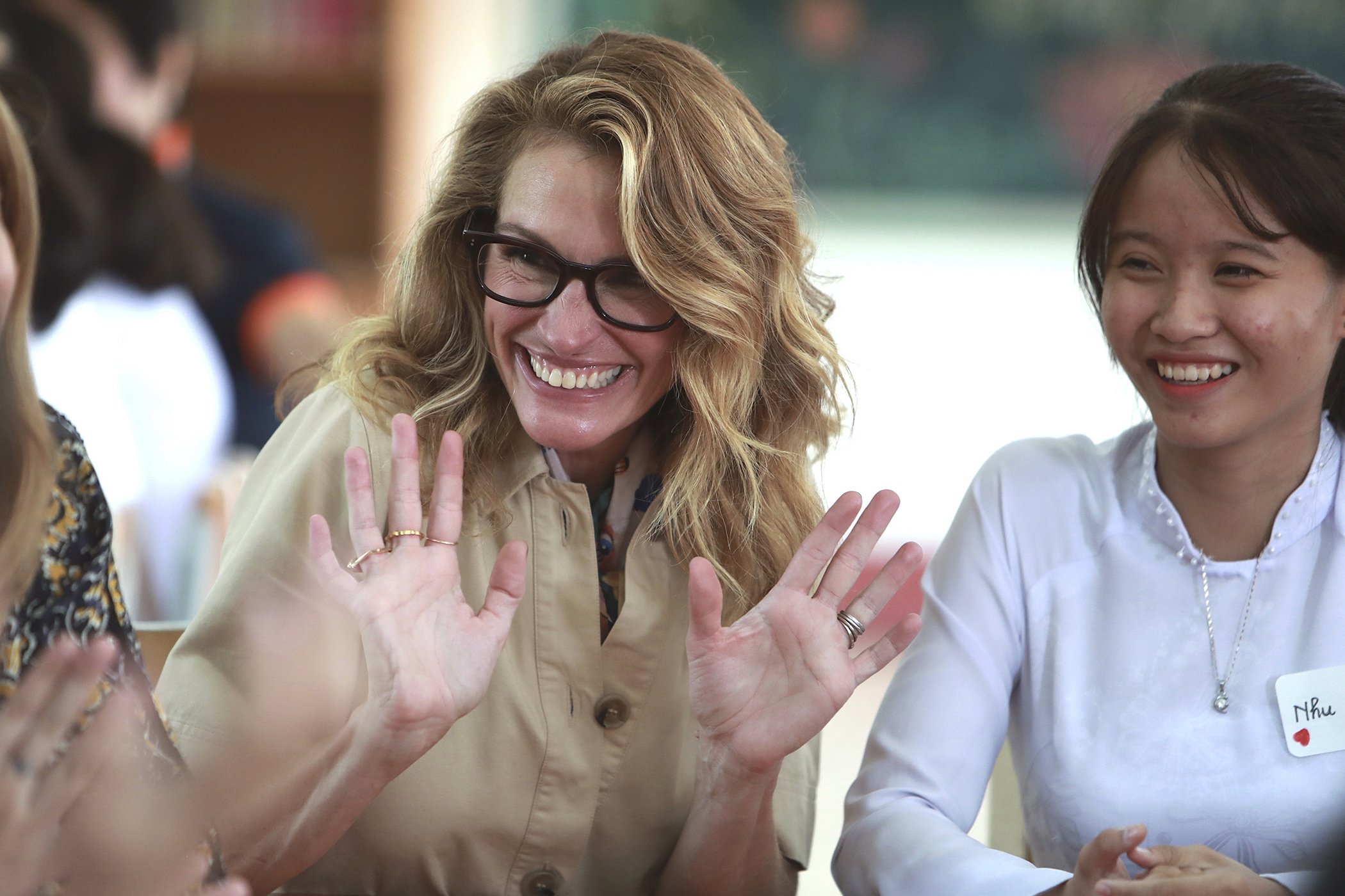 Michelle Obama and Julia Roberts Just Visited Schoolgirls in Vietnam
