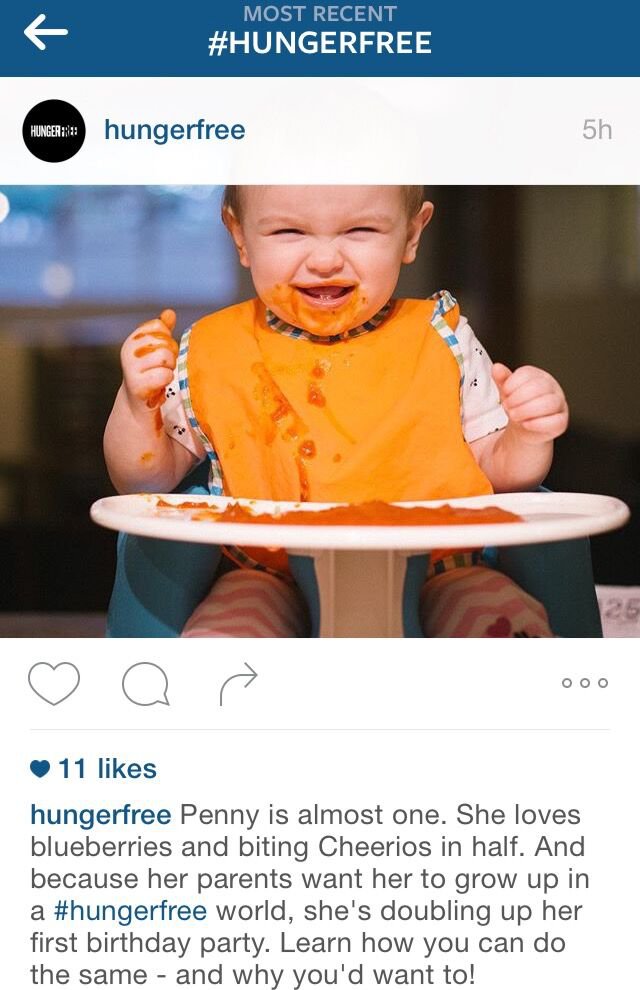 You can help end hunger by… eating?